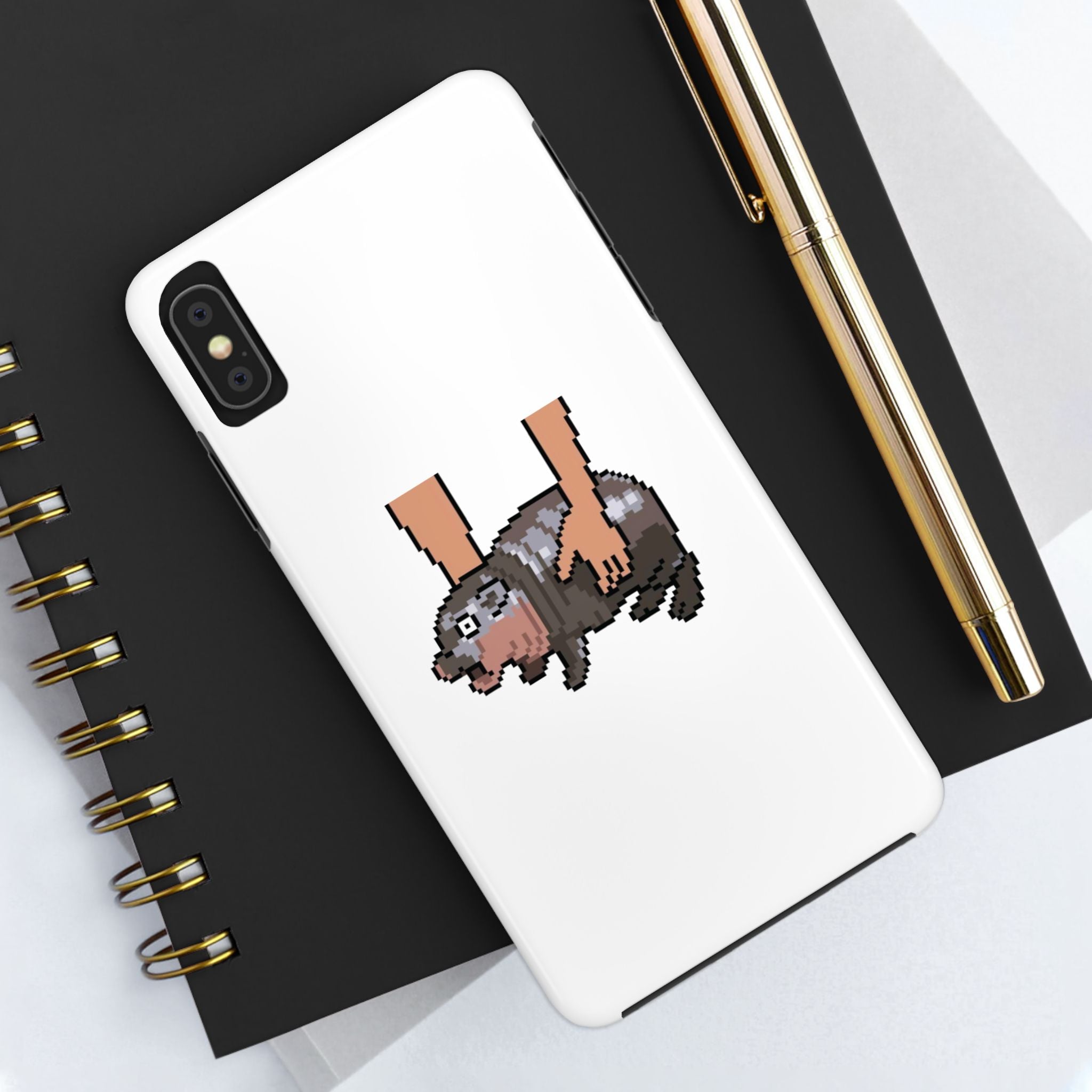Moo Deng Baby Pygmy Hippo Pixelated Phone Cases – Aprasi