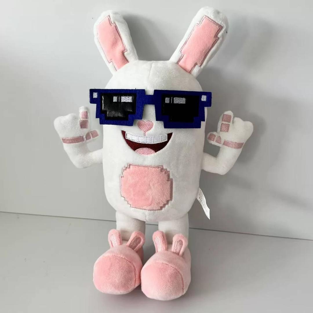 Handmade Boppin Bunny Plush Steal a Brainrot Fan Art Stuffed Toy 30cm ...
